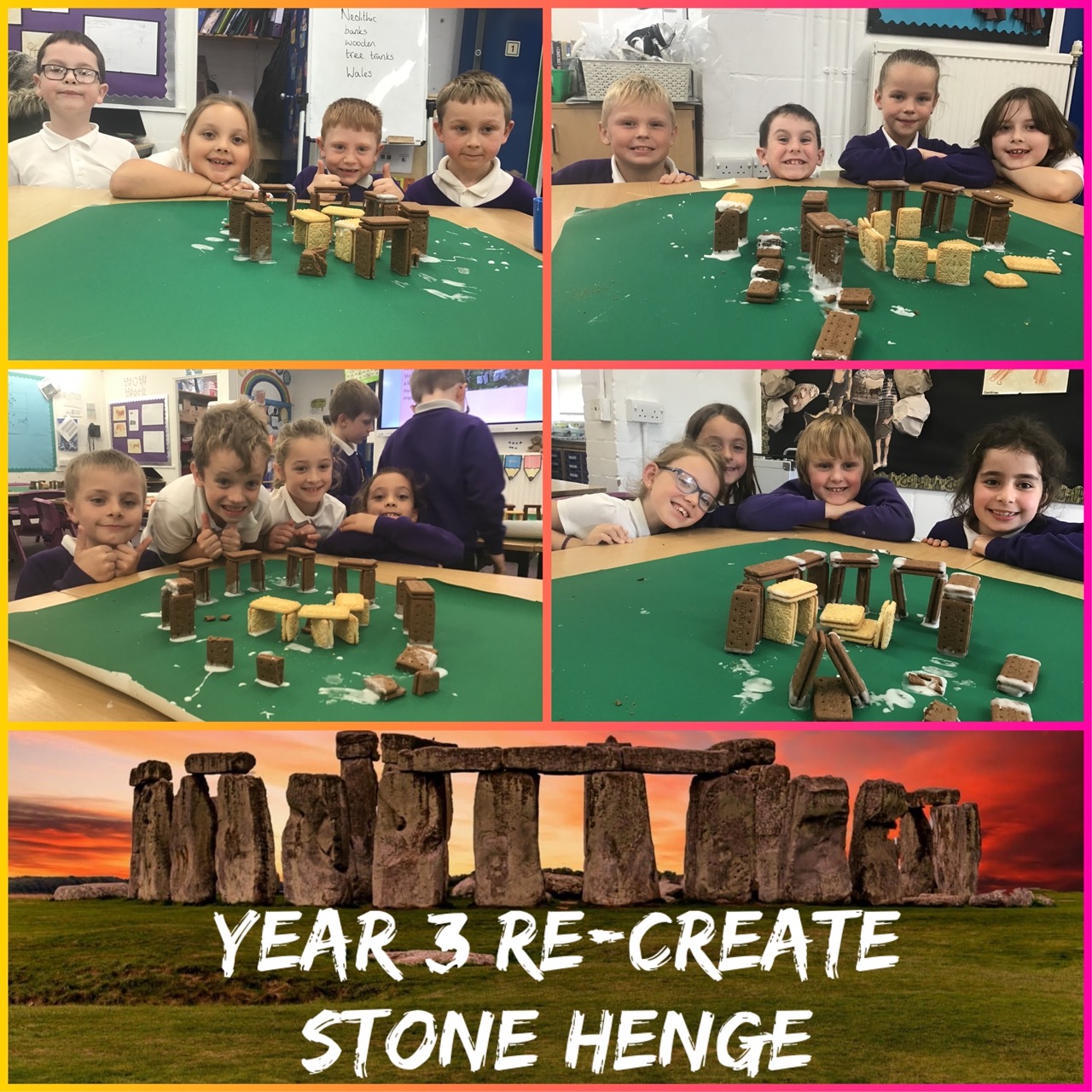 Year 3 Re-Create Stone Henge | Dereham Church of England Junior Academy